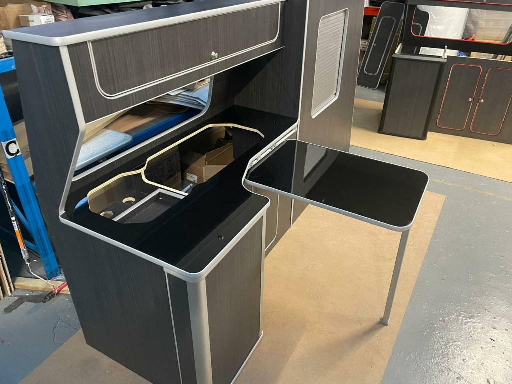 VW transporter T5 T6 SWB kitchen furniture Assembled camper van ...