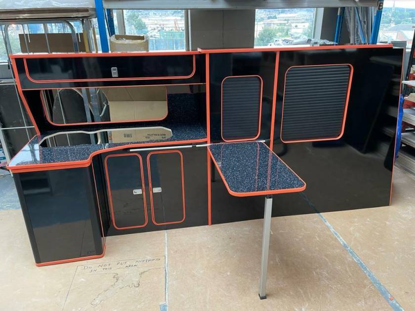 ASSEMBLED Camper Van Motorhome Furniture VW Transporter T5 T6 LWB ...