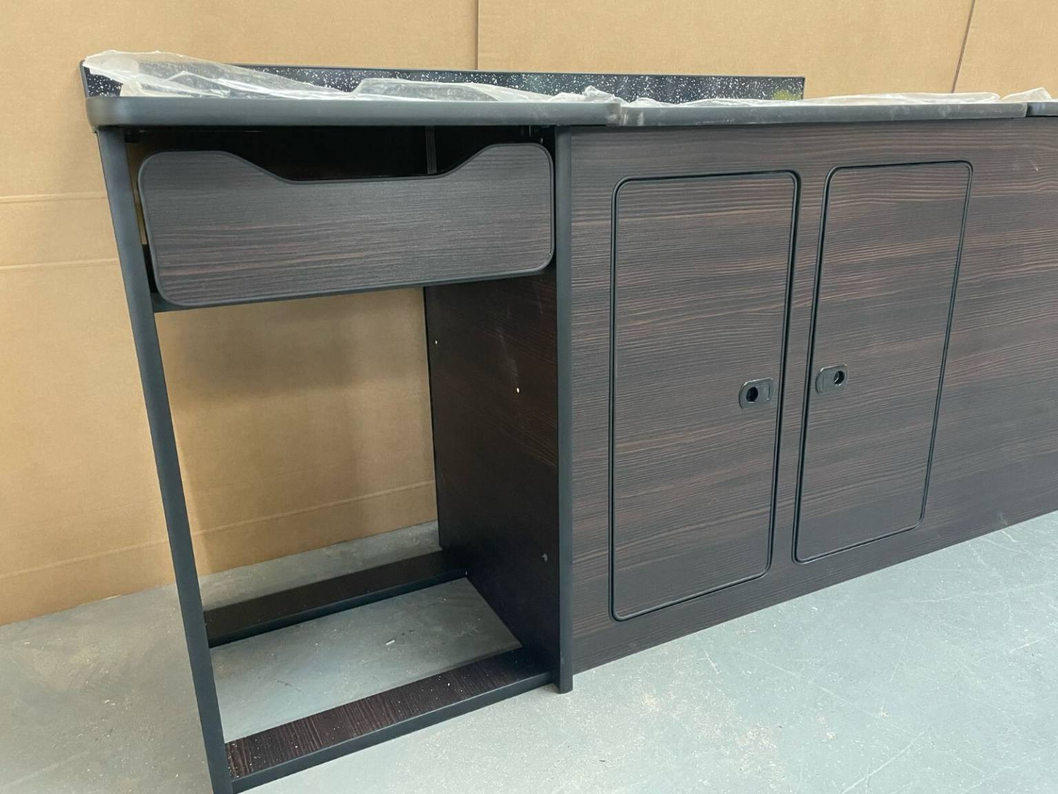 Assembled Low Level Kitchen Furniture Unit Pod Camper T5 T6 Vivaro ...