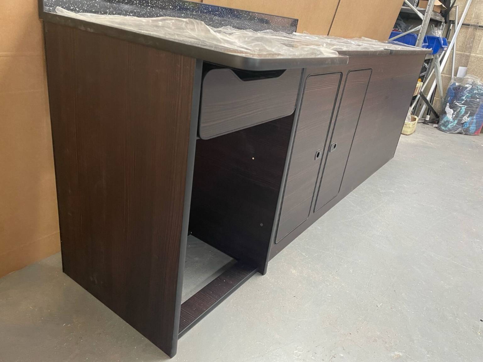 Assembled Low Level Kitchen Furniture Unit Pod Camper T5 T6 Vivaro ...
