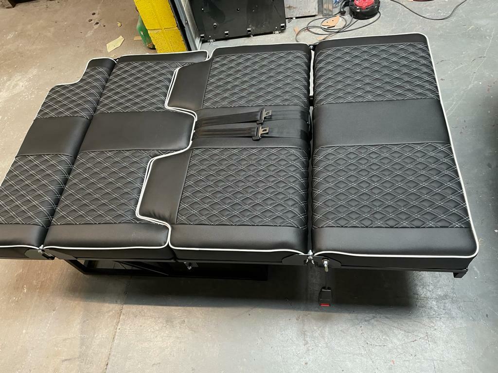 Ford Transit Custom 2+1 Front Seats & Rock Roll Bed Matching Bentley ...