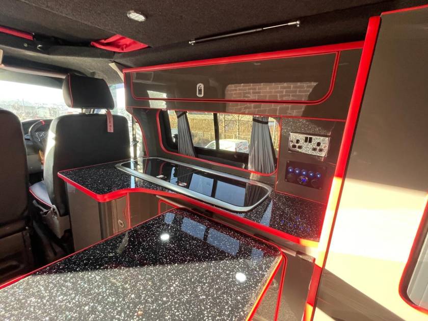 Lusso Campers - VW T5/T6 SWB Assembled Furniture Kit & Rock & Roll Bed ...