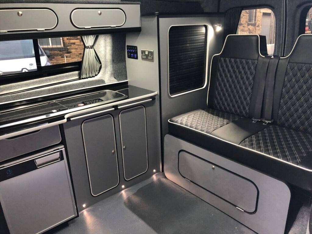 FULL Van CONVERSION Ford Transit Custom Campervan Motorhome 4 BERTH POP ...