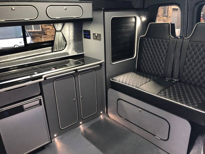 FULL Van CONVERSION Ford Transit Custom Campervan Motorhome 4 BERTH POP ...