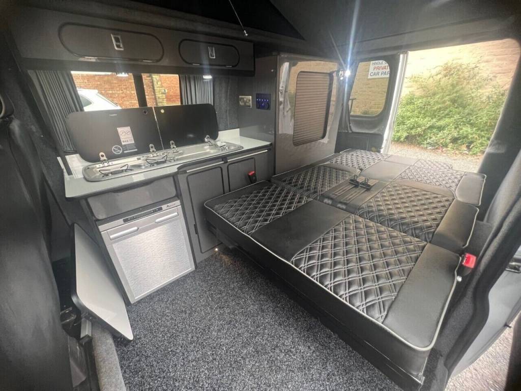 FULL Van CONVERSION Ford Transit Custom Campervan Motorhome 4 BERTH POP ...