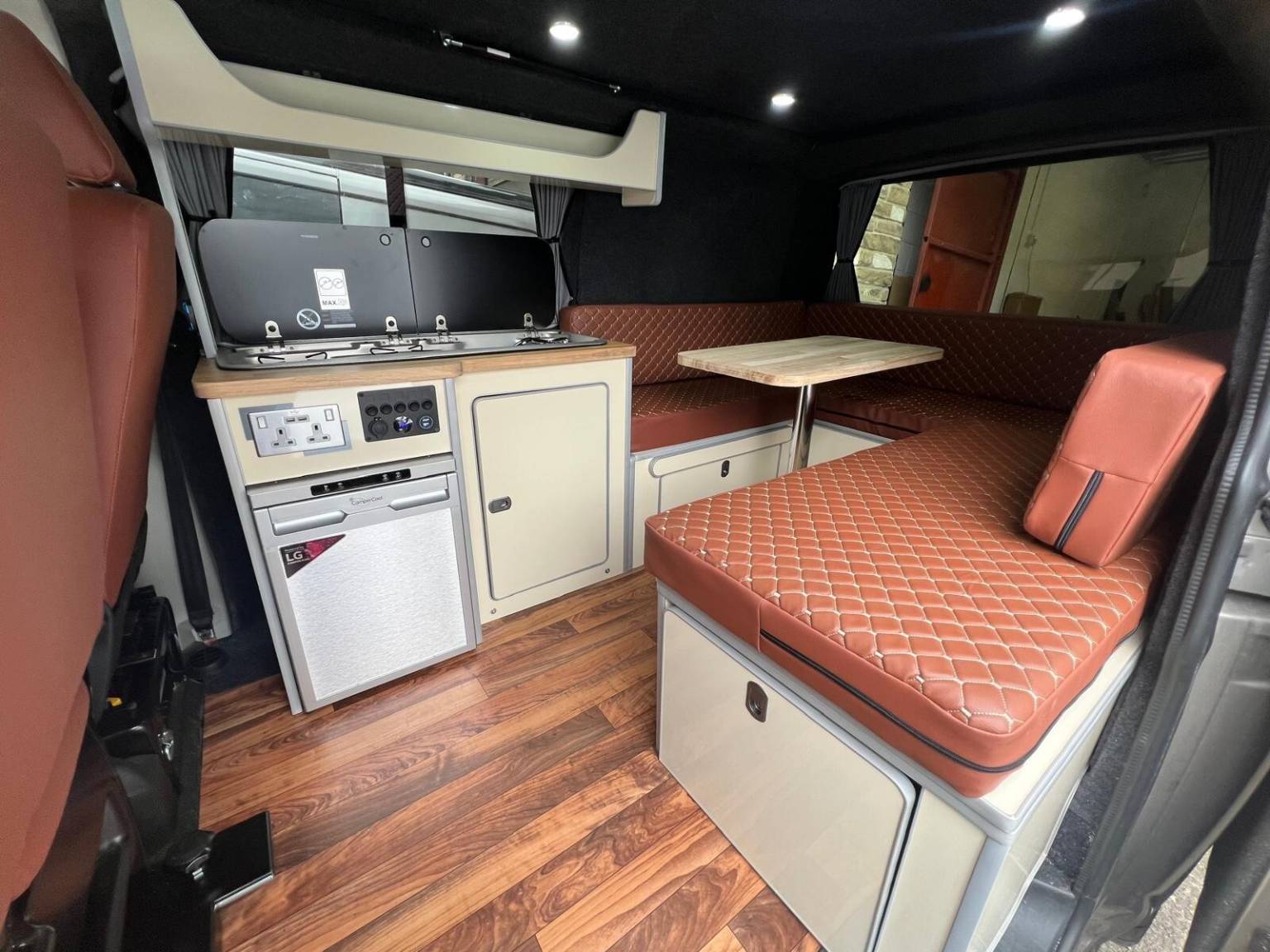 FULL Van CONVERSION VW Transporter T4 T5 T6 Campervan U Shape 4 BERTH ...