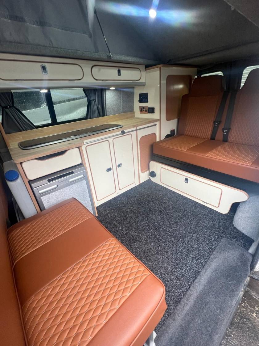 FULL Van CONVERSION Mercedes Vito Campervan Motorhome 4 BERTH POP TOP ...
