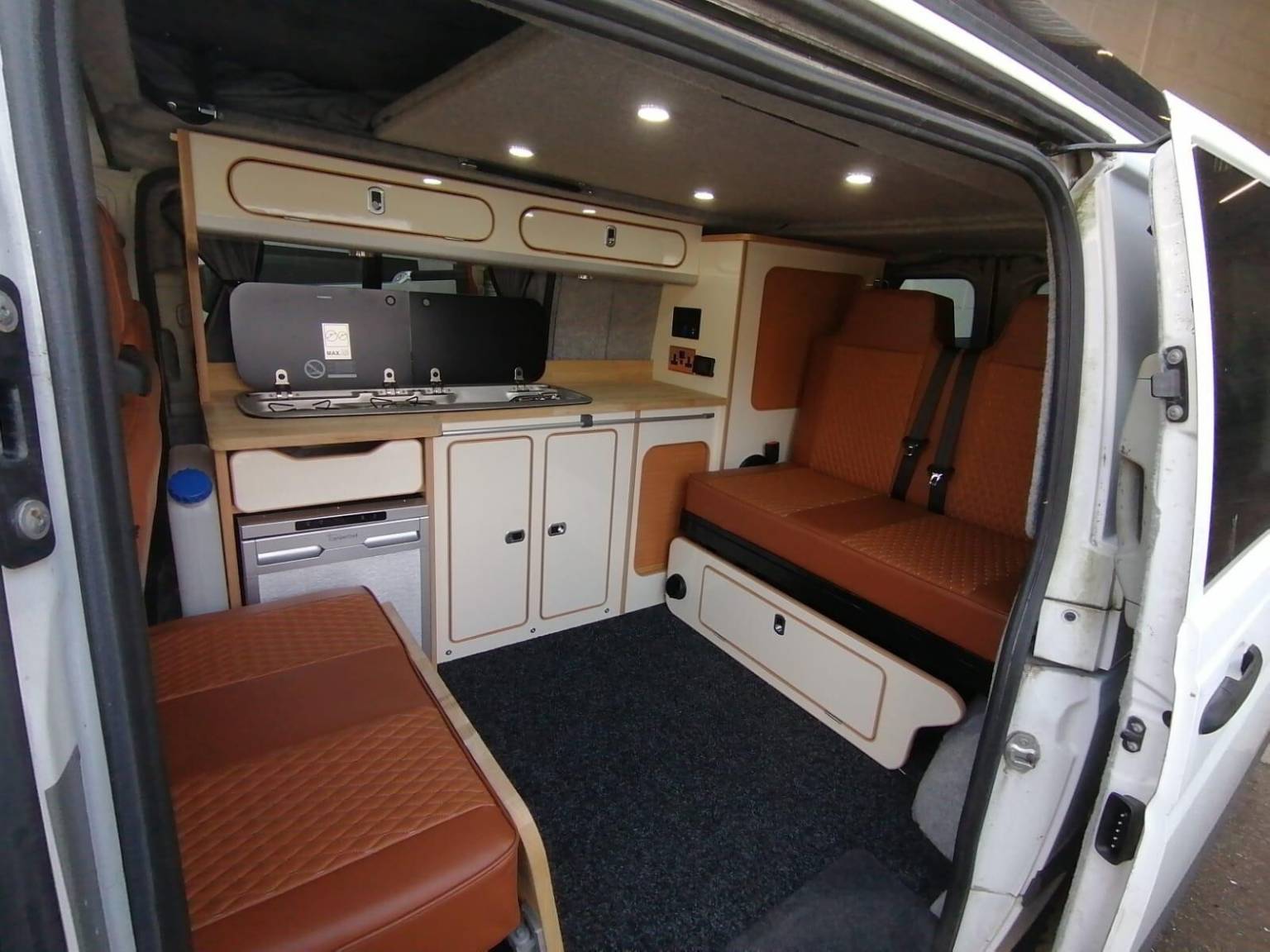 FULL Van CONVERSION Mercedes Vito Campervan Motorhome 4 BERTH POP TOP ...
