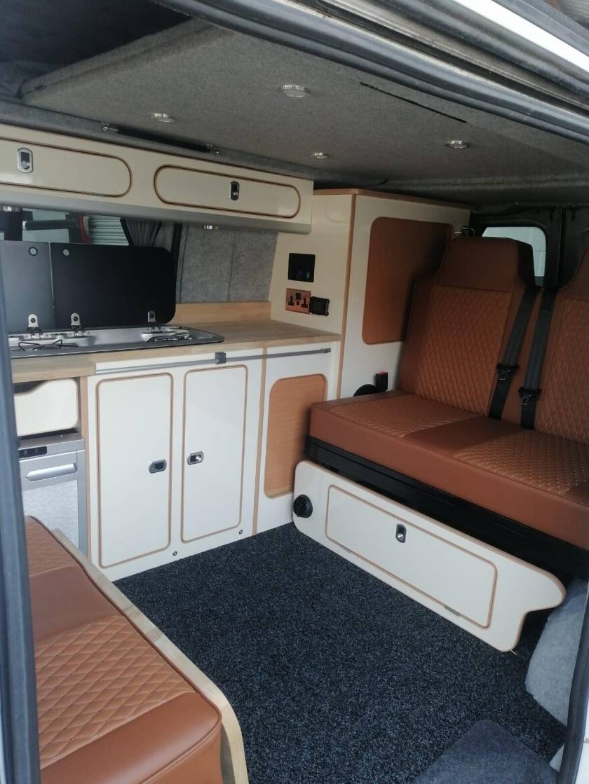 FULL Van CONVERSION Mercedes Vito Campervan Motorhome 4 BERTH POP TOP ...