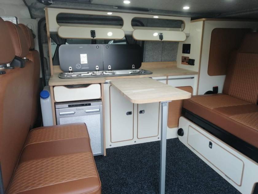 FULL Van CONVERSION Mercedes Vito Campervan Motorhome 4 BERTH POP TOP ...