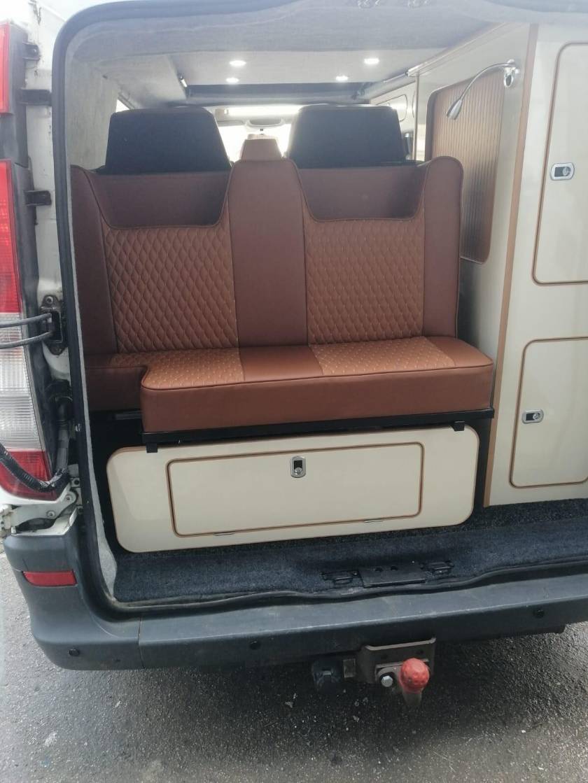 FULL Van CONVERSION Mercedes Vito Campervan Motorhome 4 BERTH POP TOP ...