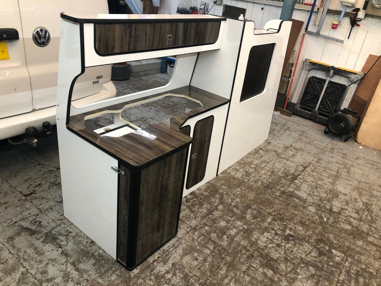 VW T5 T6 transporter SWB kitchen furniture camper van motorhome ...