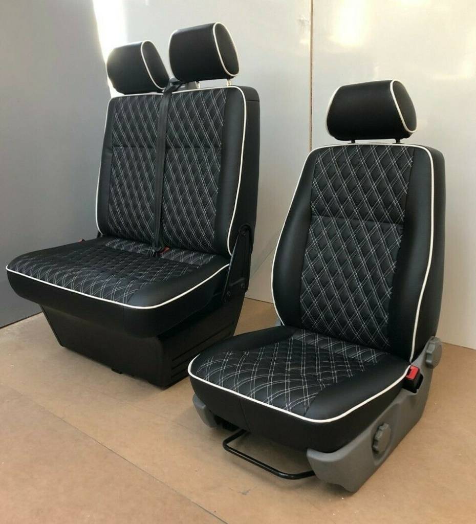 Premium VW T5 T6 Bentley Style Fully Upholstered 2+1 Matching Front ...