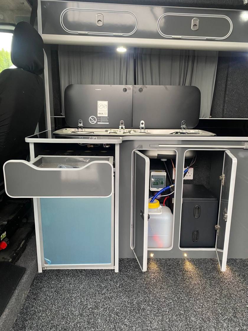 FULL Van CONVERSION Ford Transit MK7 Campervan Motorhome 4 BERTH POP ...