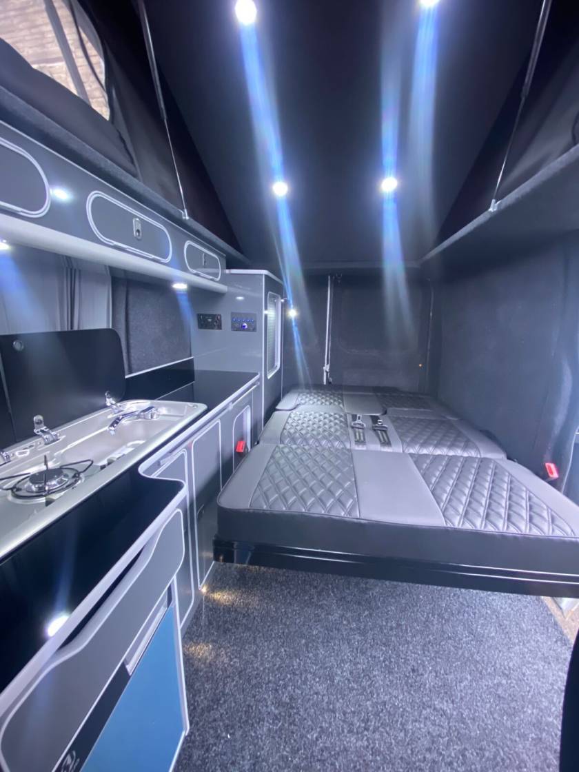 FULL Van CONVERSION Ford Transit MK7 Campervan Motorhome 4 BERTH POP ...