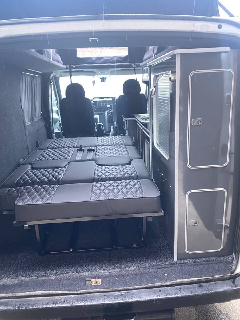 FULL Van CONVERSION Ford Transit MK7 Campervan Motorhome 4 BERTH POP ...