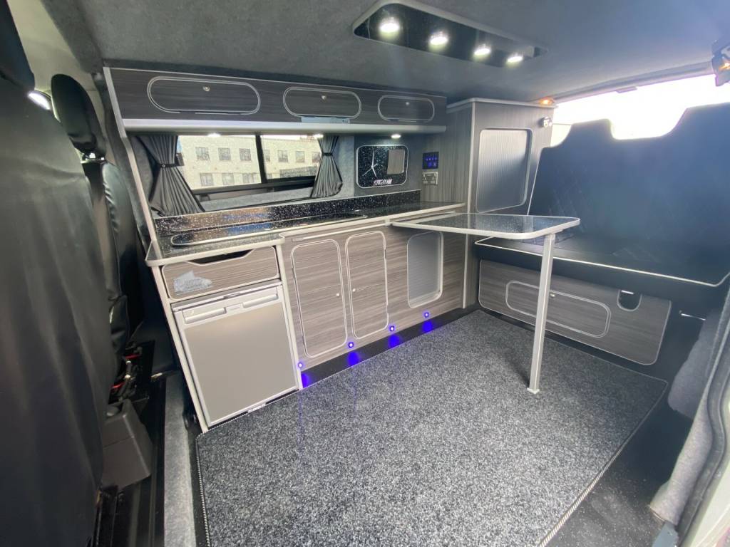 Ford Transit Custom LWB kitchen furniture Assembled camper van ...